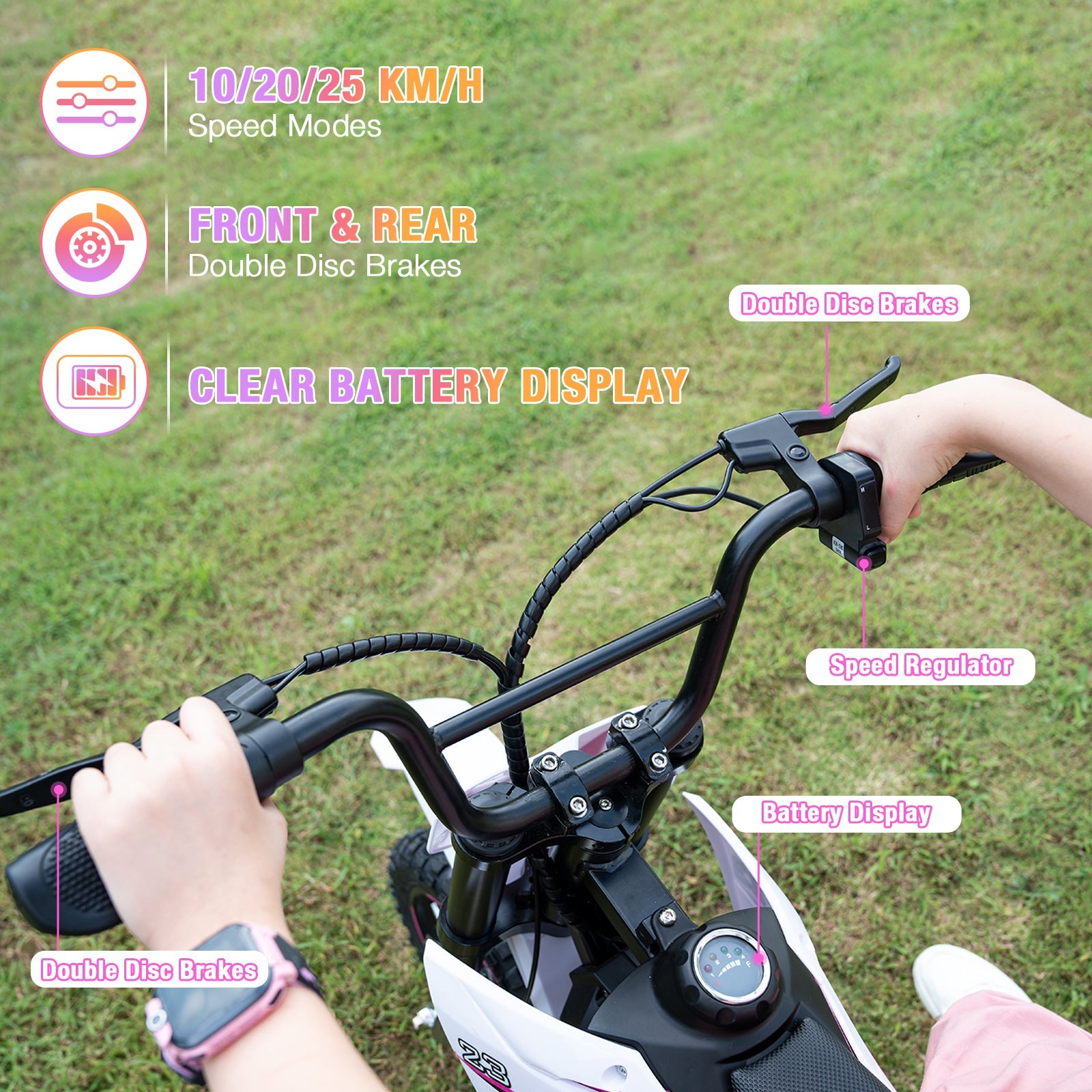 EVERCROSS EV65M Electric Motocross, Electric Moped with 800W Motor, 6 ...